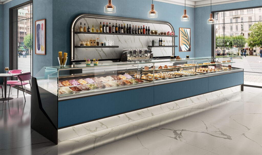 Arredamento Gelateria e Vetrine gelato di design